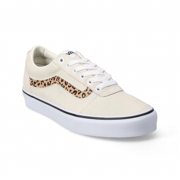 Vans | Shoes | New Vans Ward Suede Marshmallow Leopard Cheetah Womens ...